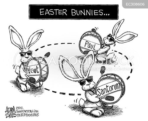 Easter Bunnies Cartoons and Comics - funny pictures from CartoonStock