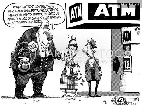 Grandes Bancos Cartoons and Comics - funny pictures from CartoonStock