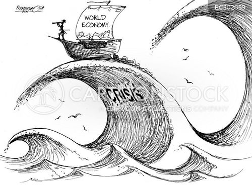 Giant Wave Cartoons and Comics - funny pictures from CartoonStock