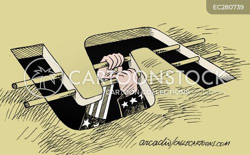 Economy Held Hostage Cartoons and Comics - funny pictures from CartoonStock