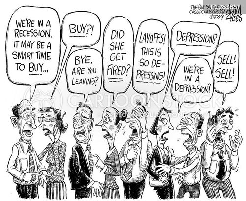 Recession Psychology Cartoons and Comics - funny pictures from CartoonStock