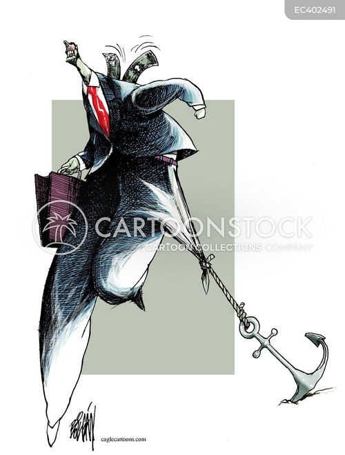 Financial Anchor Cartoons and Comics - funny pictures from CartoonStock