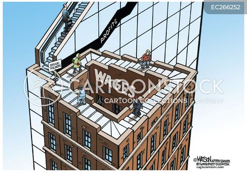 Wage Stagnation Cartoons and Comics - funny pictures from CartoonStock