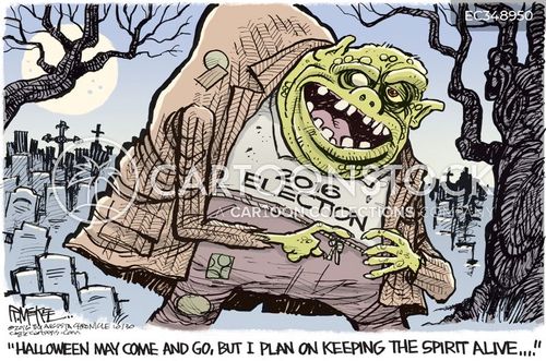 Bipartisan Halloween Cartoons and Comics - funny pictures from CartoonStock