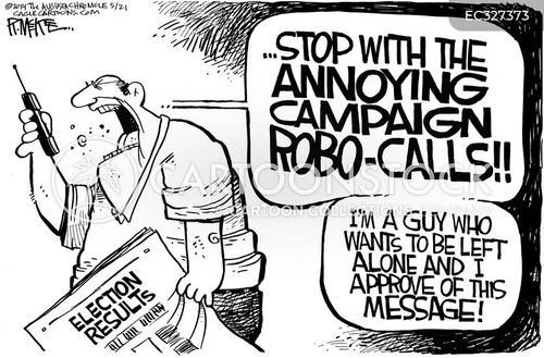 Robocall Verdict Cartoons and Comics - funny pictures from CartoonStock