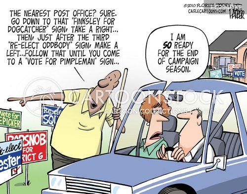 Campaign Clutter Cartoons and Comics - funny pictures from CartoonStock
