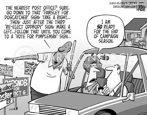 Lawn Signs Cartoons and Comics - funny pictures from CartoonStock