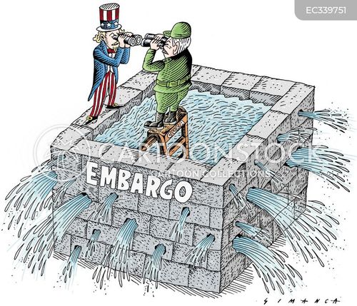 Il Embargo Cartoons and Comics - funny pictures from CartoonStock
