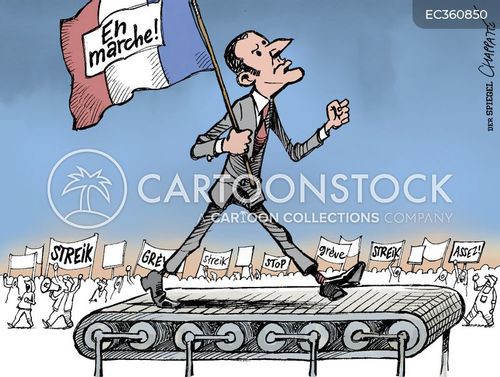 En Marche! Cartoons and Comics - funny pictures from CartoonStock