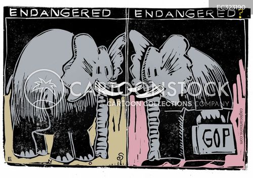Endangered Elephants Cartoons and Comics - funny pictures from CartoonStock