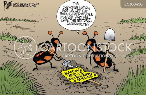 Vulnerable Species Cartoons and Comics - funny pictures from CartoonStock