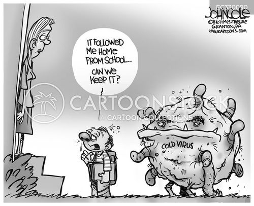 Common Cold Cell Cartoon