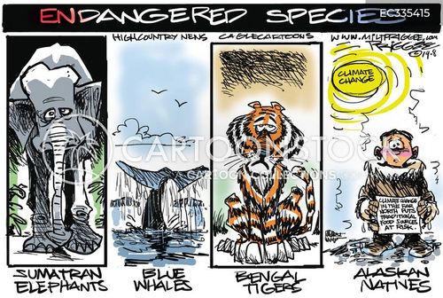 Species At Risk Cartoons and Comics - funny pictures from CartoonStock
