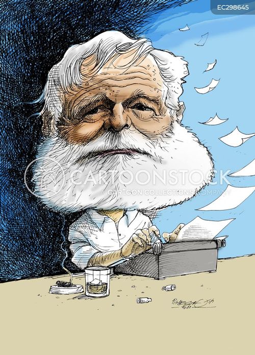 Ernest Hemingway Cartoons and Comics - funny pictures from CartoonStock