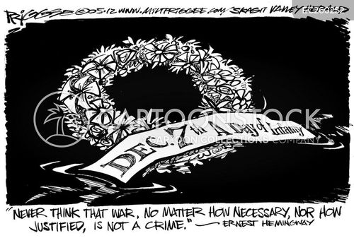 Pearl Harbor Wreath Cartoons and Comics - funny pictures from CartoonStock
