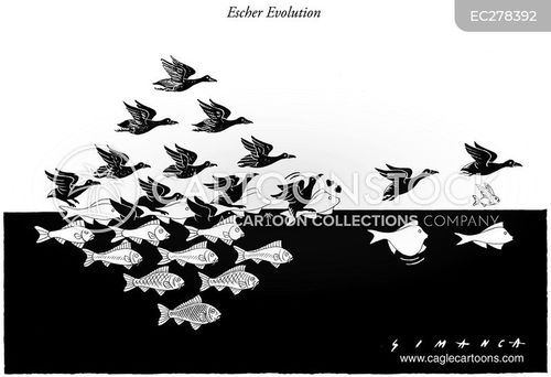 Evolución Cartoons and Comics - funny pictures from CartoonStock