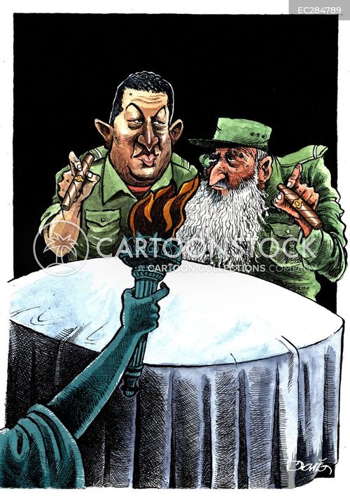 Fidel Chavez Cartoons and Comics - funny pictures from CartoonStock