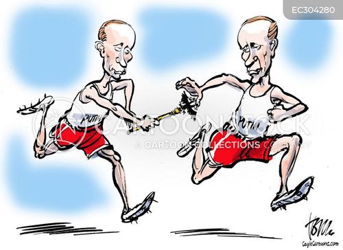 Estafette Putin Cartoons and Comics - funny pictures from CartoonStock