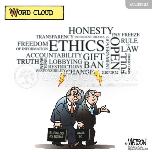 Ethics In Business Cartoons and Comics - funny pictures from CartoonStock