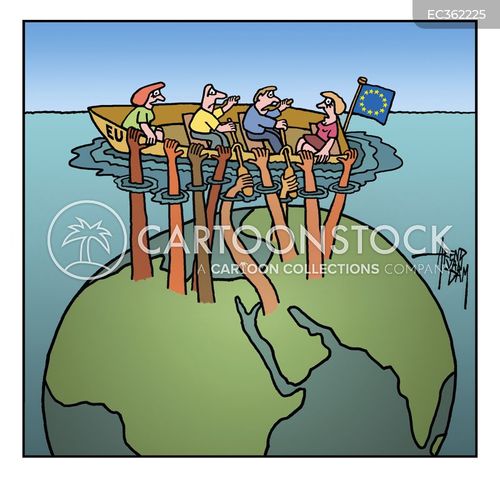 Illegal Migrants Cartoons and Comics - funny pictures from CartoonStock