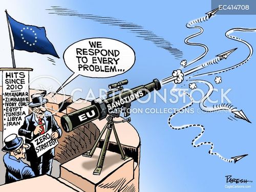 Sanctions Regime Cartoons and Comics - funny pictures from CartoonStock