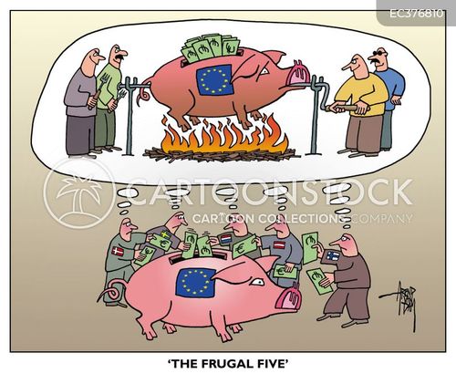 Frugal Five Cartoons and Comics - funny pictures from CartoonStock