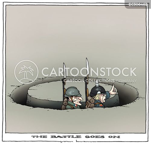 Ongoing Battle Cartoons and Comics - funny pictures from CartoonStock