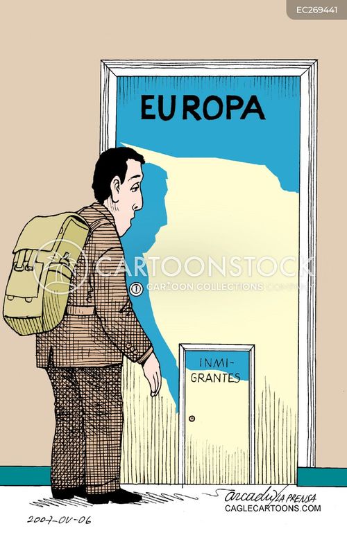 Inmigrantes Cartoons and Comics - funny pictures from CartoonStock