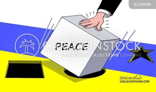 Peace Mechanisms Cartoons and Comics - funny pictures from CartoonStock