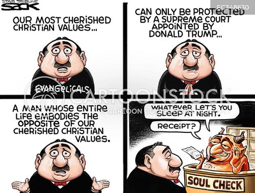 White Evangelical Cartoons and Comics - funny pictures from CartoonStock