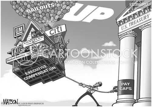 Executive Pay Caps Cartoons and Comics - funny pictures from CartoonStock