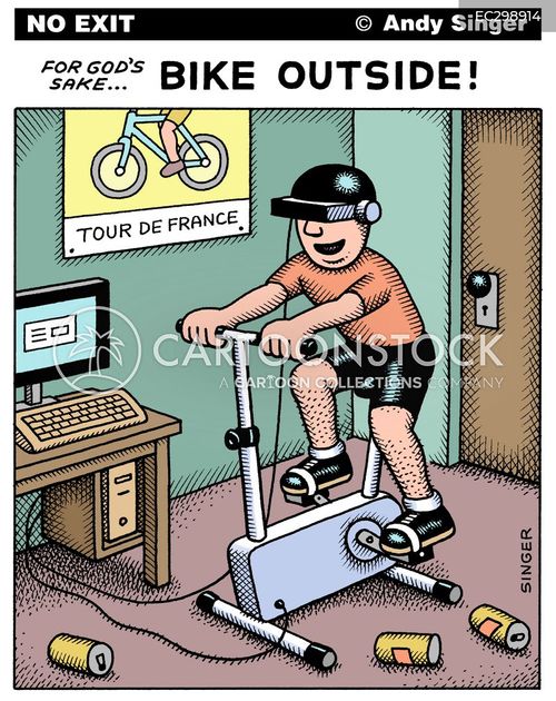 Stationary Bicycle Cartoons and Comics - funny pictures from CartoonStock