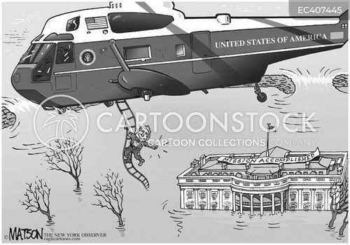 Exit Bush Cartoons and Comics - funny pictures from CartoonStock