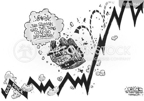 Oil Price Skyrockets Cartoons and Comics - funny pictures from CartoonStock
