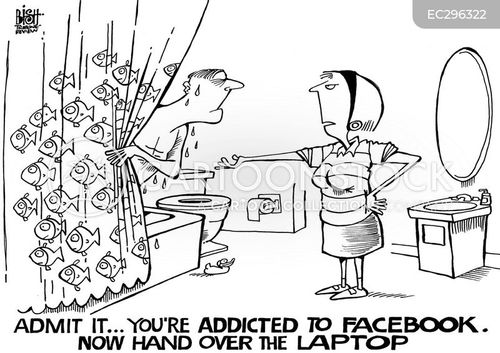 Cyber Addiction Cartoons and Comics - funny pictures from CartoonStock