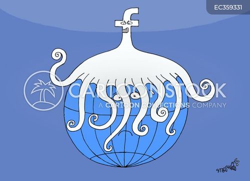 Facebook Logo Cartoons and Comics - funny pictures from CartoonStock