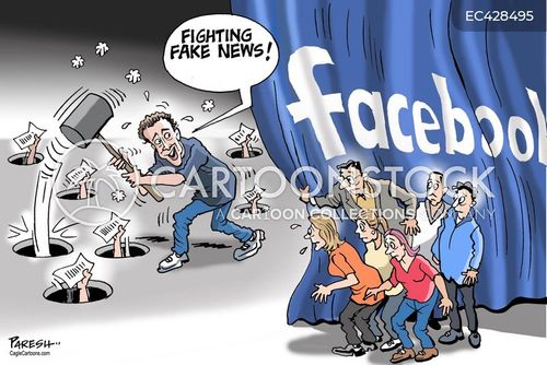 Fighting False News Cartoons and Comics - funny pictures from CartoonStock