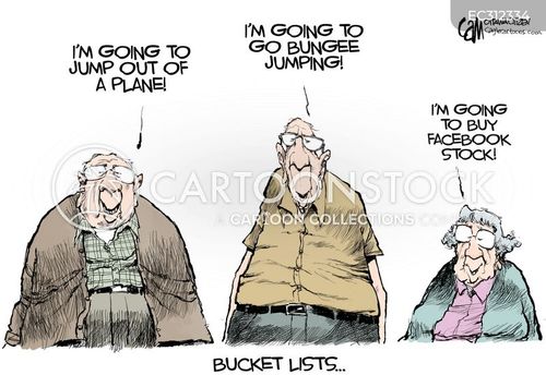 Bucketlist Cartoons and Comics - funny pictures from CartoonStock