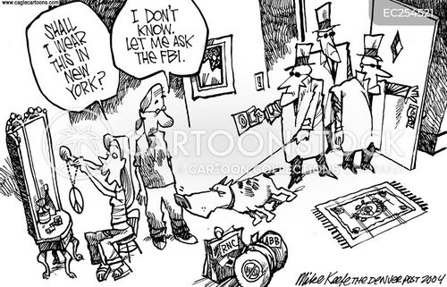 Fbi Cooperation Cartoons and Comics - funny pictures from CartoonStock