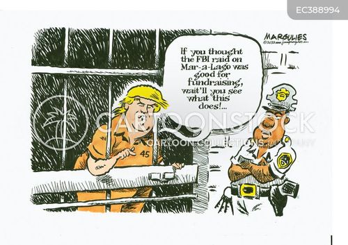 Mara Lago Raid Cartoons and Comics - funny pictures from CartoonStock