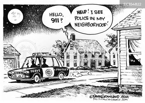 Calling The Cops Cartoons and Comics - funny pictures from CartoonStock