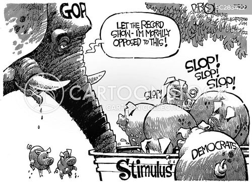 Stimulus Plan Cartoons and Comics - funny pictures from CartoonStock