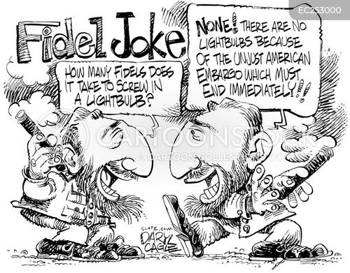 Castro Cigar Cartoons and Comics - funny pictures from CartoonStock