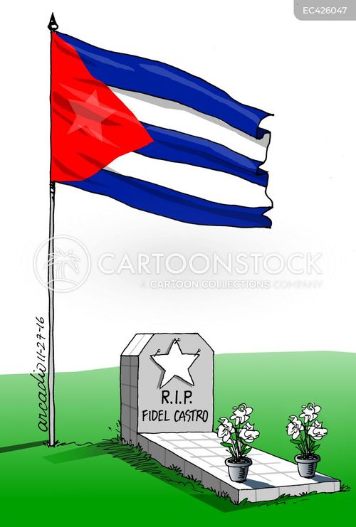 Castro Dies Cartoons and Comics - funny pictures from CartoonStock
