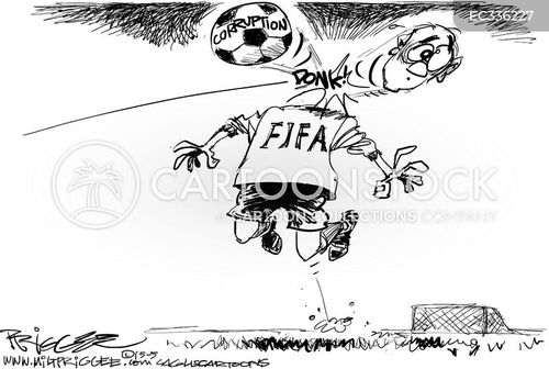 Soccer Bribery Cartoons and Comics - funny pictures from CartoonStock