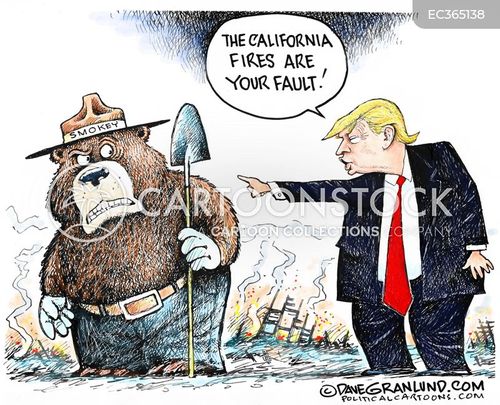 Wildfires Management Cartoons and Comics - funny pictures from CartoonStock