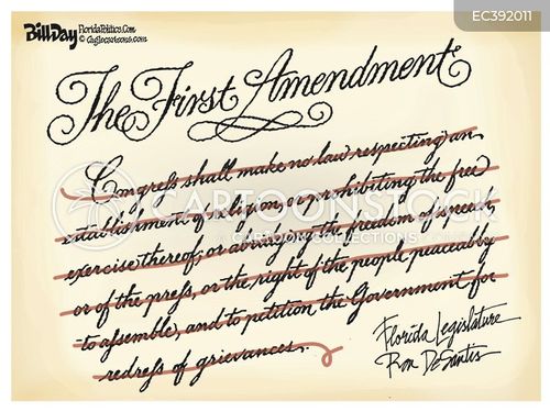 First Amendment Cartoons and Comics - funny pictures from CartoonStock