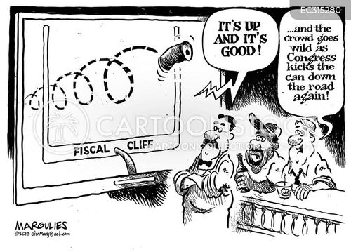 Fiscal Cliff Cartoons and Comics - funny pictures from CartoonStock