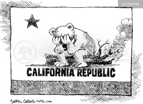 California Bear Flag Cartoons and Comics - funny pictures from CartoonStock