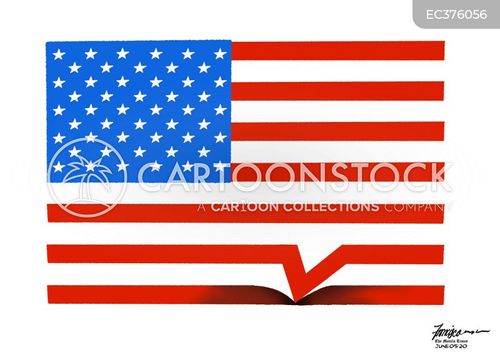 Flag Representation Cartoons and Comics - funny pictures from CartoonStock